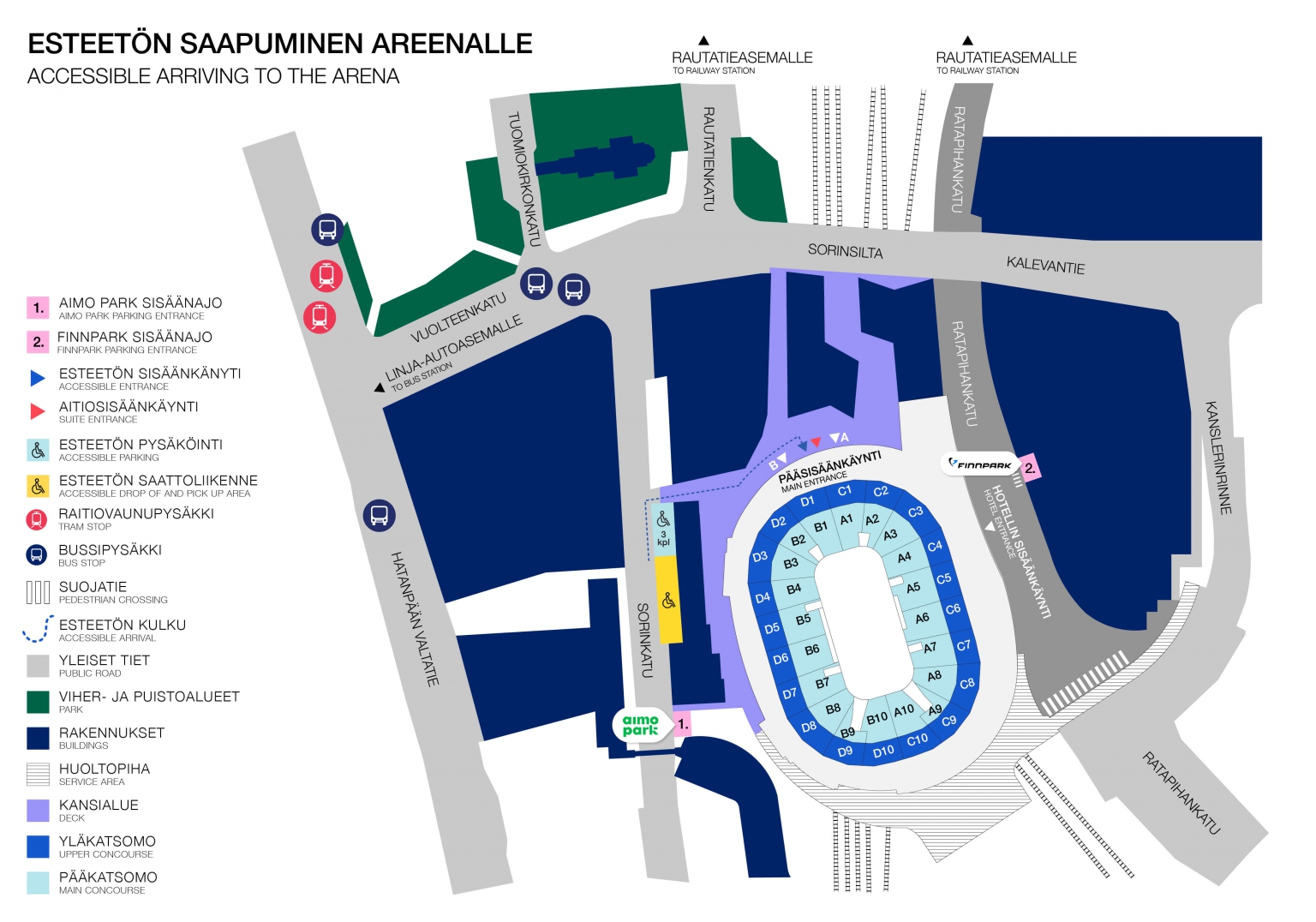 Maps - Nokia Arena